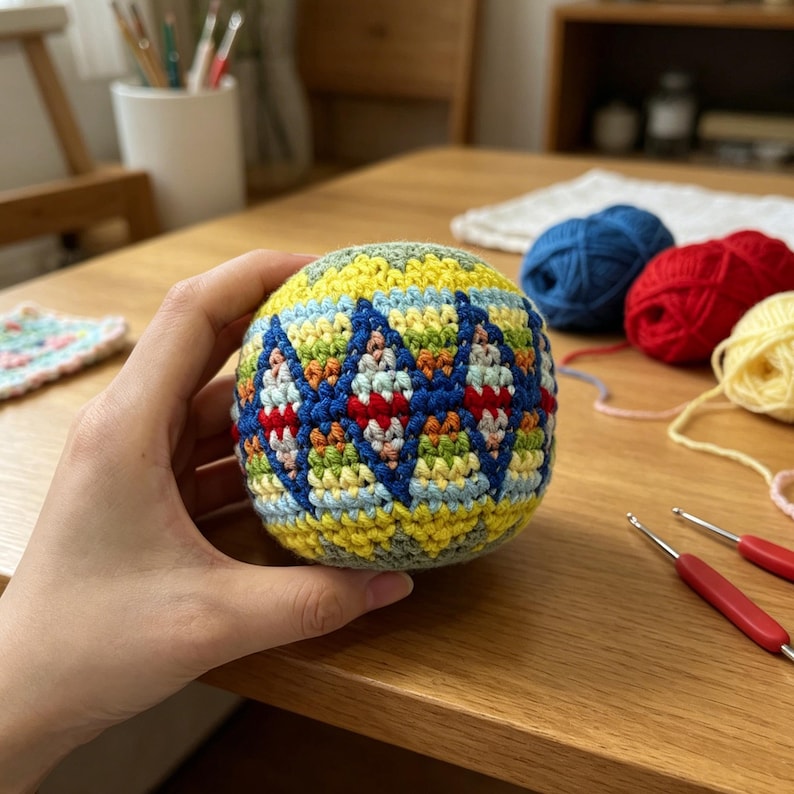 PDF PATTERN ONLY Crochet Foot Bag, Multicolour Juggling Bean Bags ...