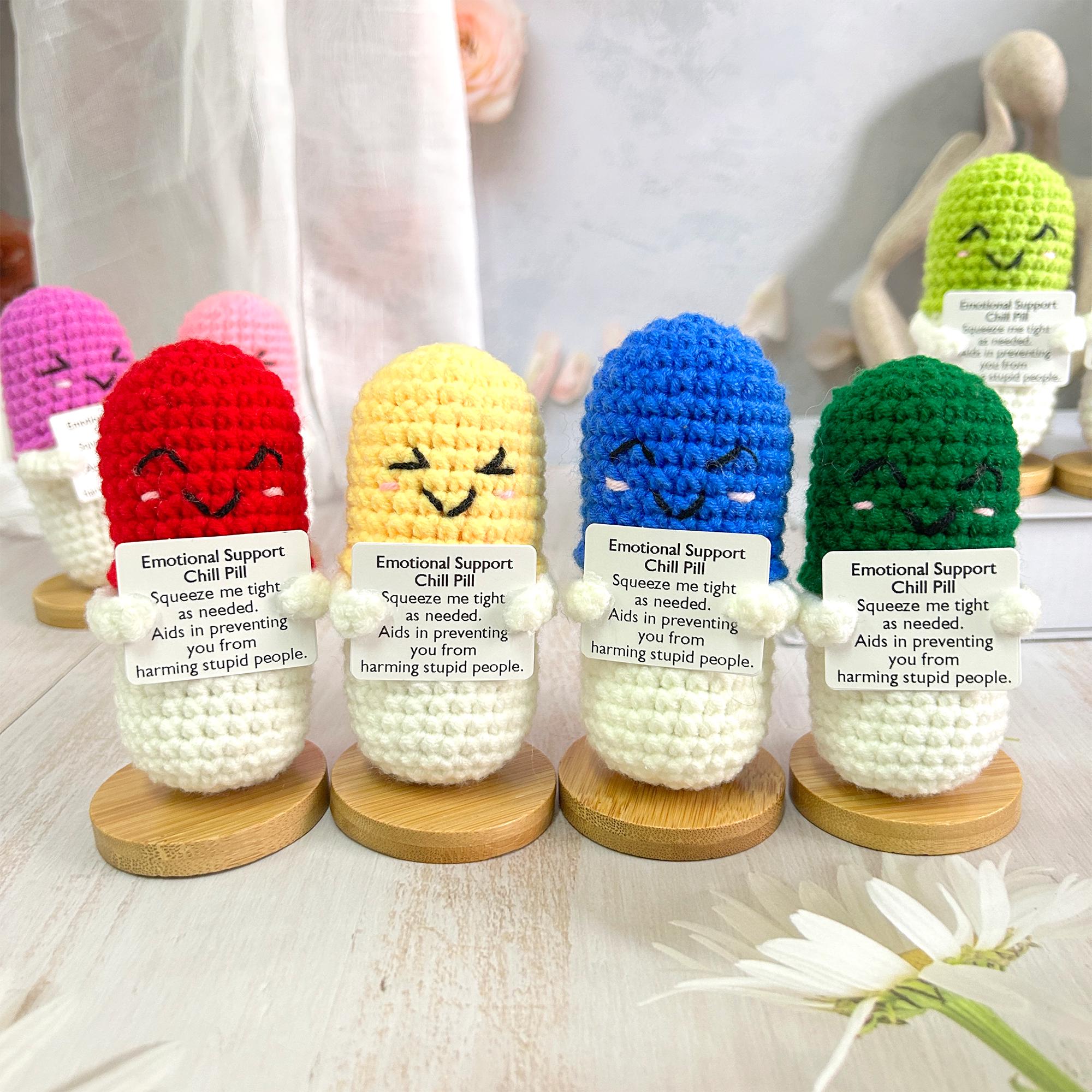 Crochet Emotional Support Chill Pil, Caring for Patients, Doctor Nurse ...