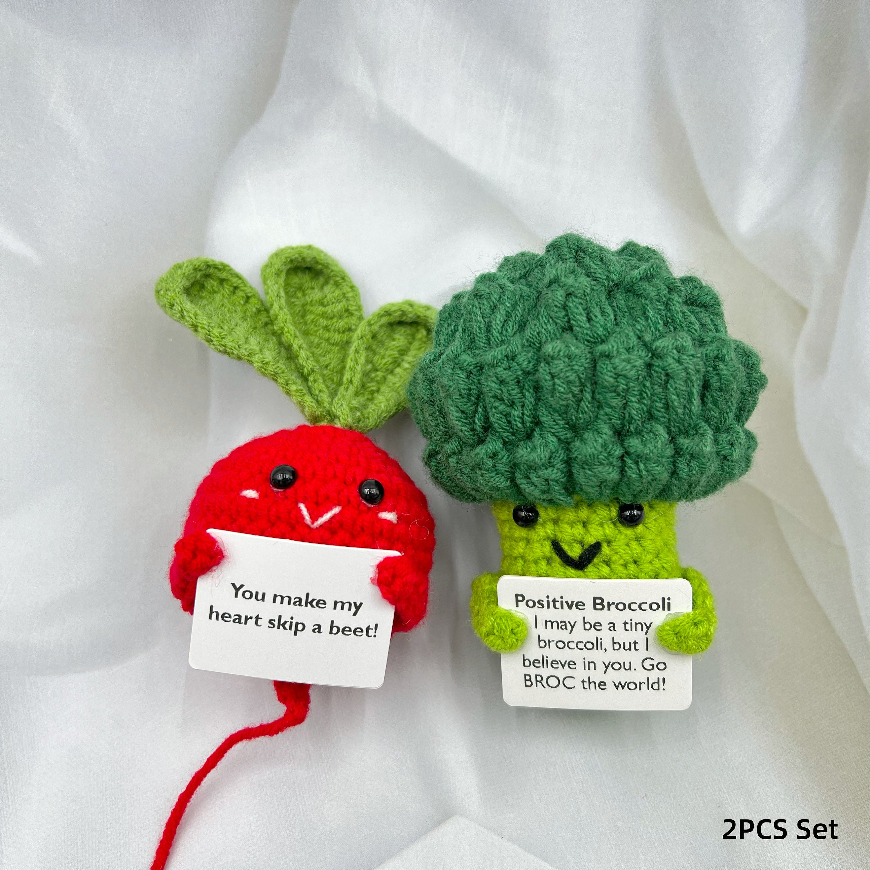 Positive Vegetables,crochet Positive Broccoli,show Love Radish/beet ...