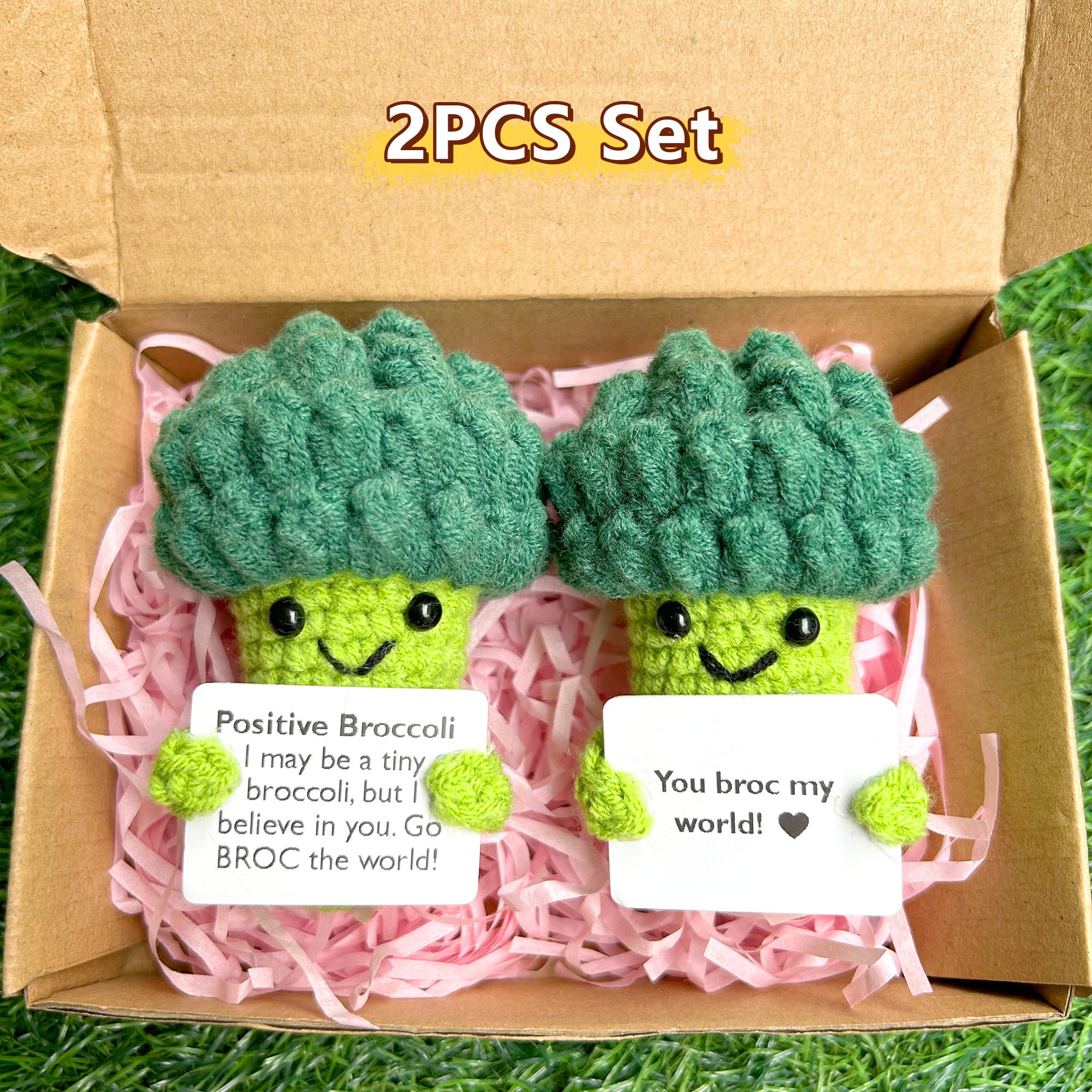 Crochet Broccoli Positive Vegetables-graduation Gift Box-you Broc My ...
