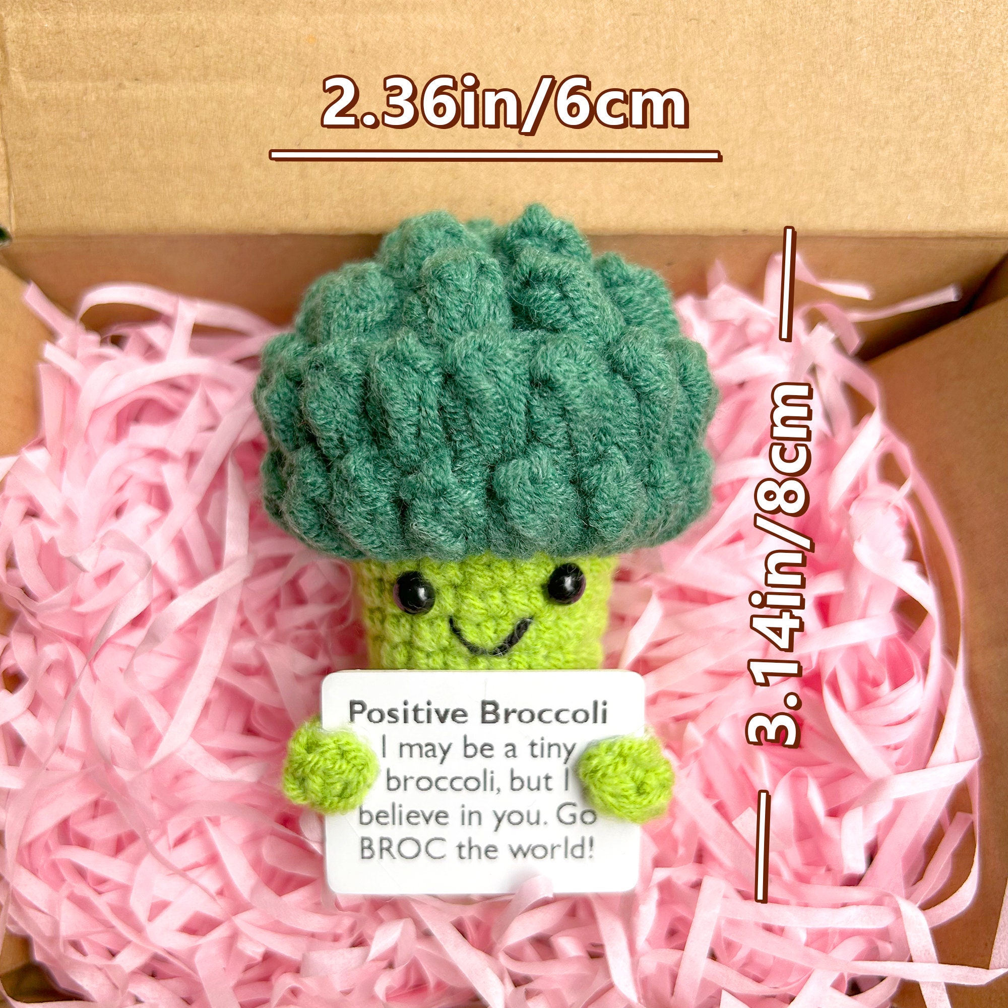 Crochet Broccoli Positive Vegetables-graduation Gift Box-you Broc My ...