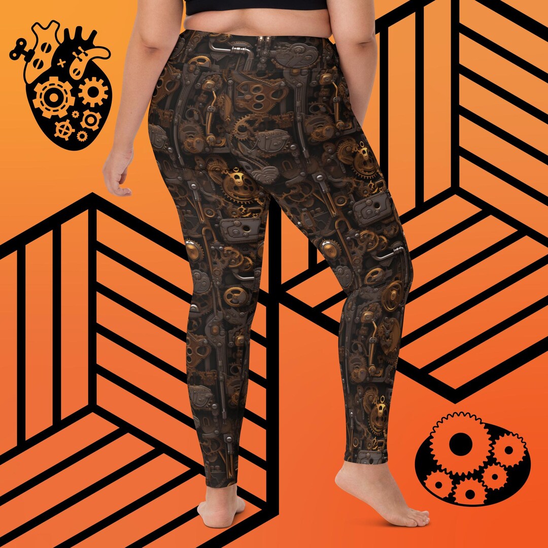 Steampunk Leggings Yoga Pants High Waist Leggings for Women Best Gift ...