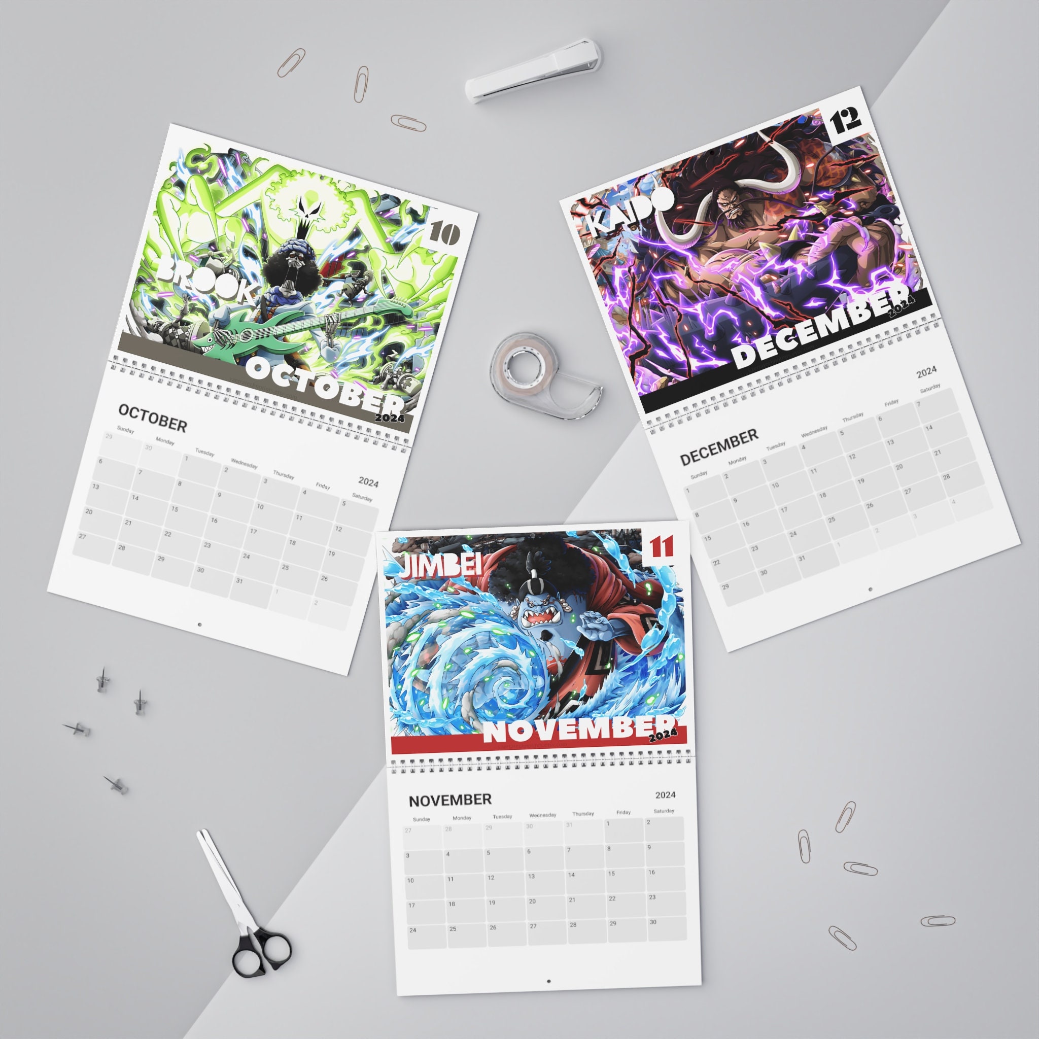 Japanese Anime Calendar (2024), Anime Desk and Wall Calendar sold by ...