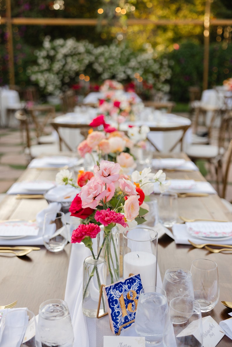 Mediterranean / Spanish Tile Table Numbers - Etsy