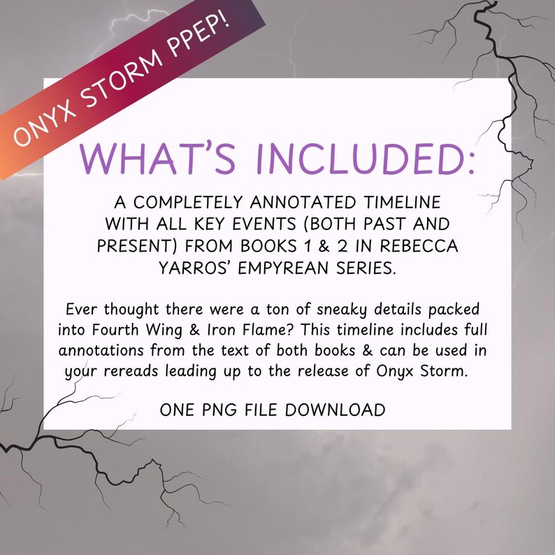 Fourth Wing & Iron Flame Timeline - Etsy