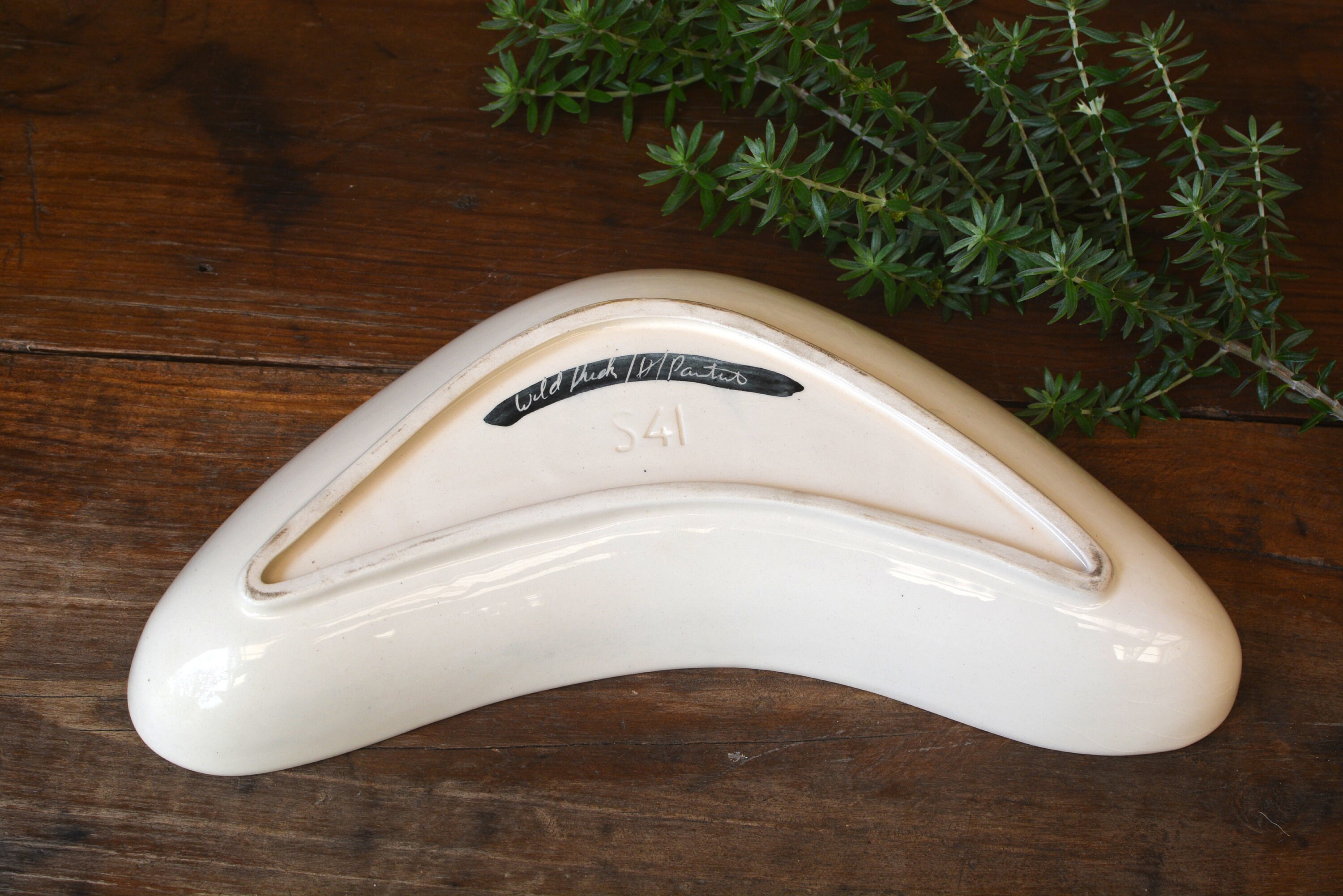 Australian Diana Pottery Large Boomerang Dish S41 Hand - Etsy