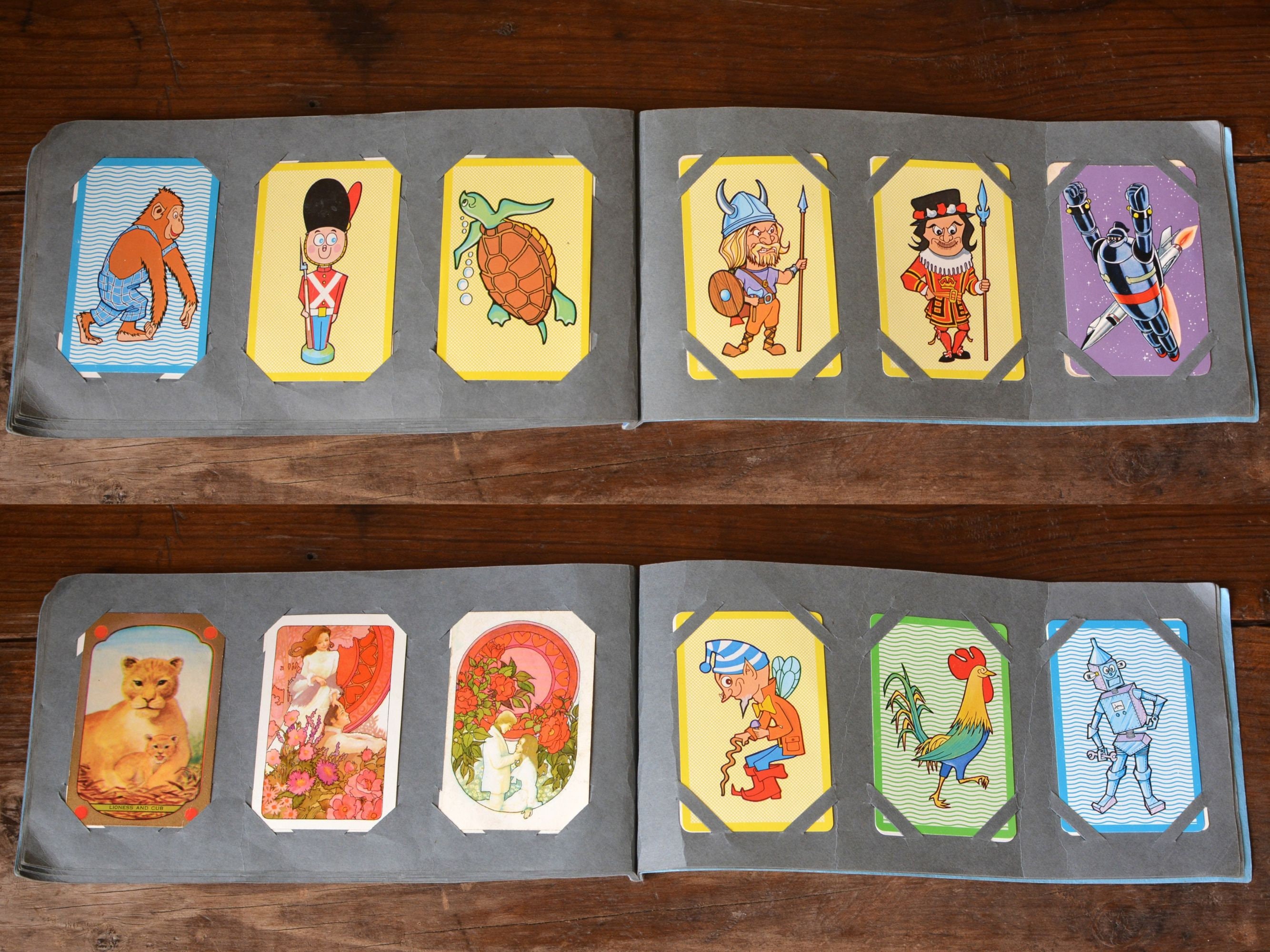 1970s Swap Card Album Mixed Collection 72 Unique Cards in the Book ...