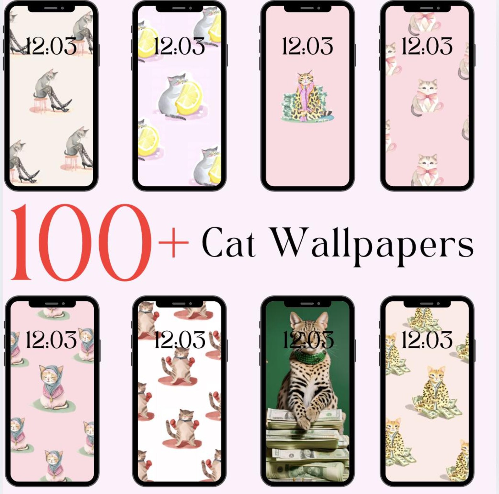 100+ Cat Phone Wallpapers! - Etsy