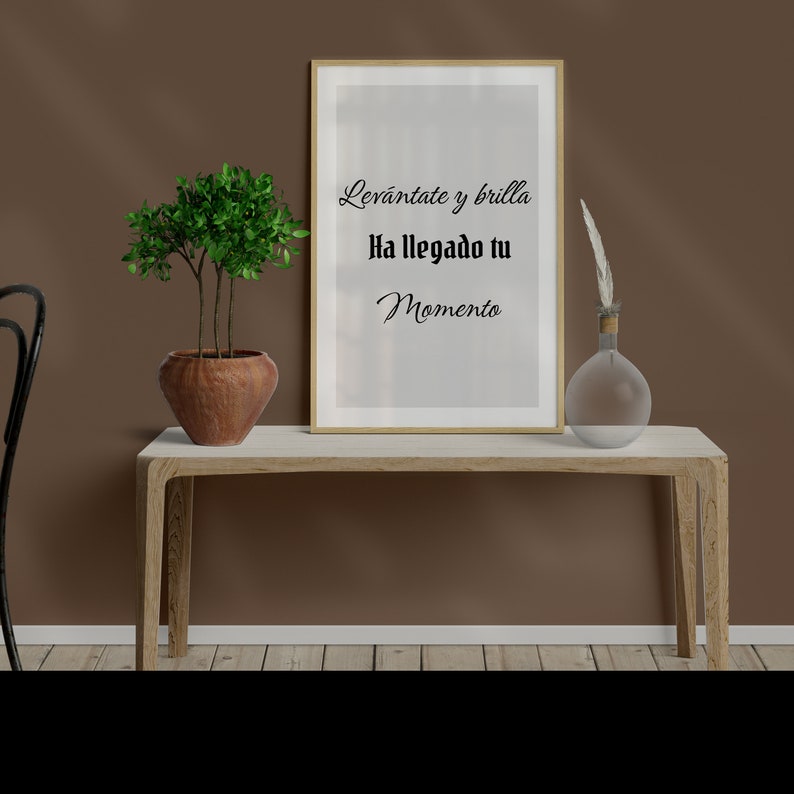 Citara Inspirada Frase Motivacional Con Temática Arte De La Pared De La ...