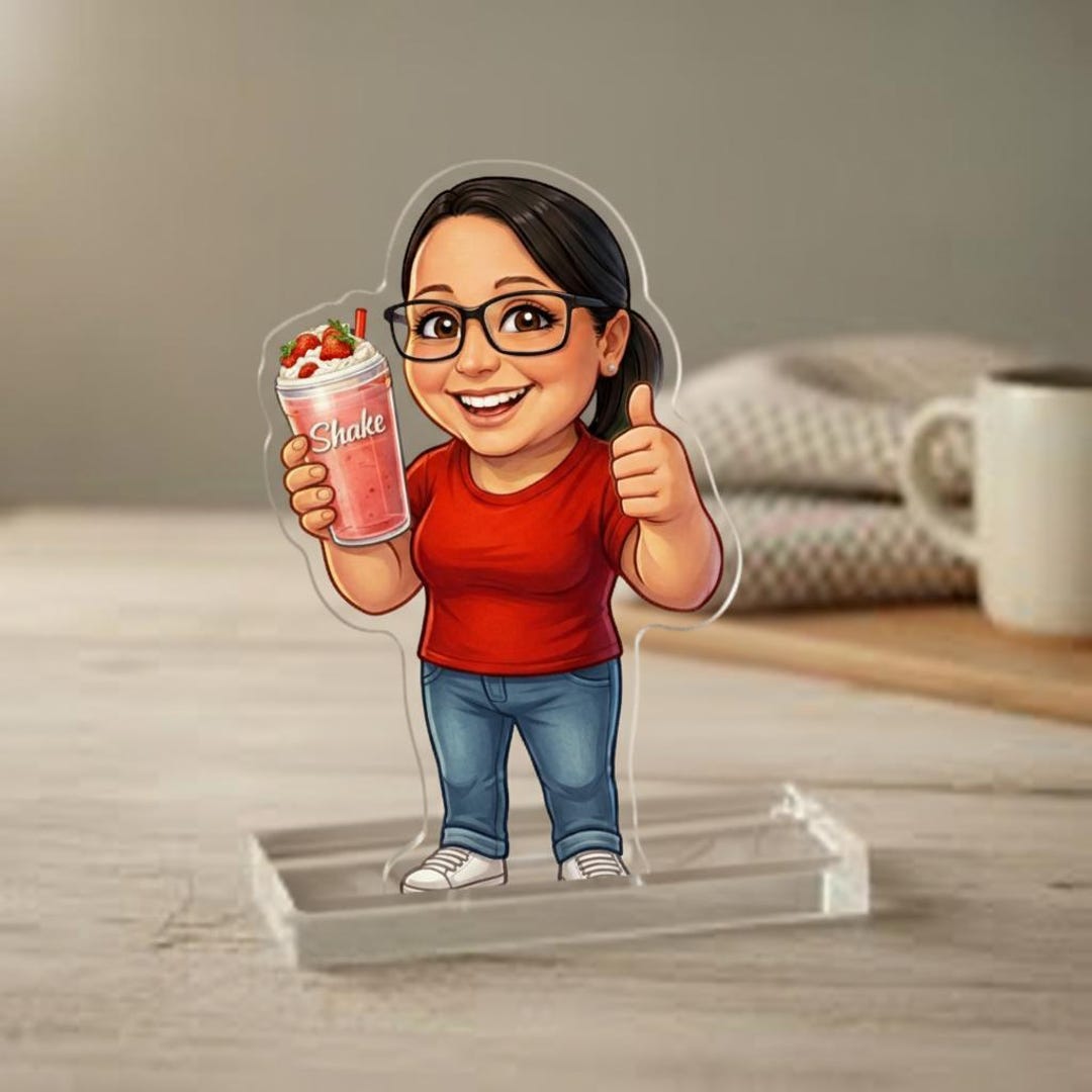 Custom Cartoon Acrylic Standee | Personalized Caricature Cutout ...