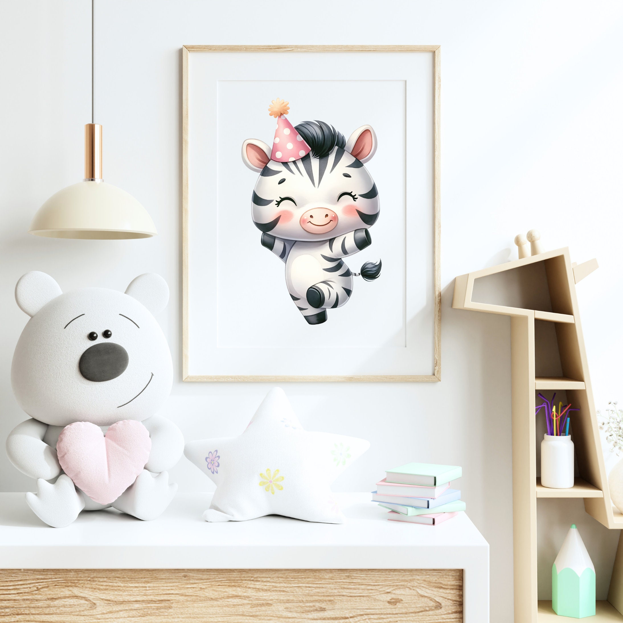 Safari Birthday Animals PNG Bundle - Watercolor Cute Jungle Party ...