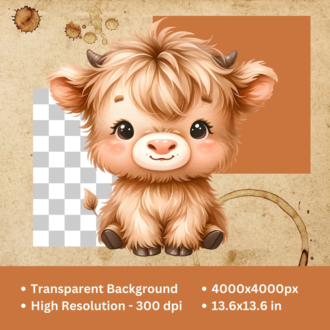 Farm Baby Animals PNG Bundle Clipart Cute and Sweet Watercolor Farm ...