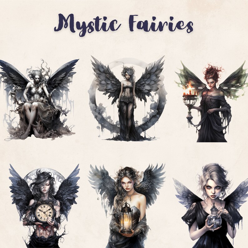 Mystic Fairy PNG Clipart - 20 Enchanting Dark Fairy Downloadable Files ...