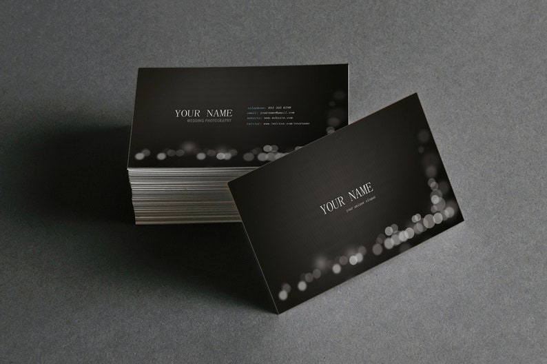 Visiting Cards. Invitation Edit and Print 2024 Photoshop - Etsy