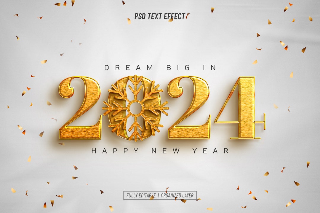 YEAR 2024 Editable Photoshop Template Editable 2024 - Etsy