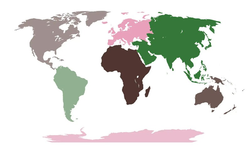 World Map to Print. 5 Planisphere Designs to Download Pdf - Etsy UK
