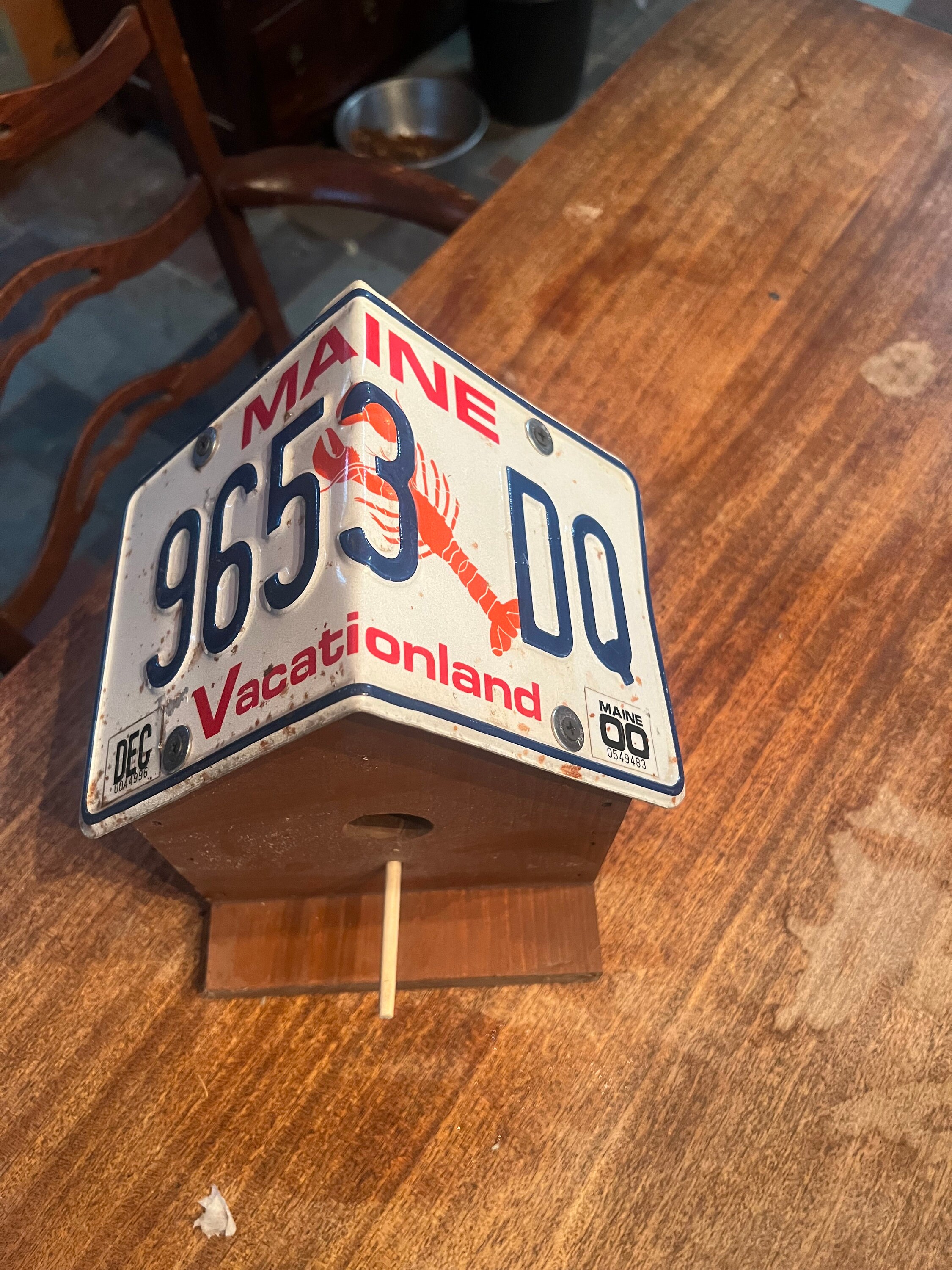 Hand Made License Plate Bird House - Etsy