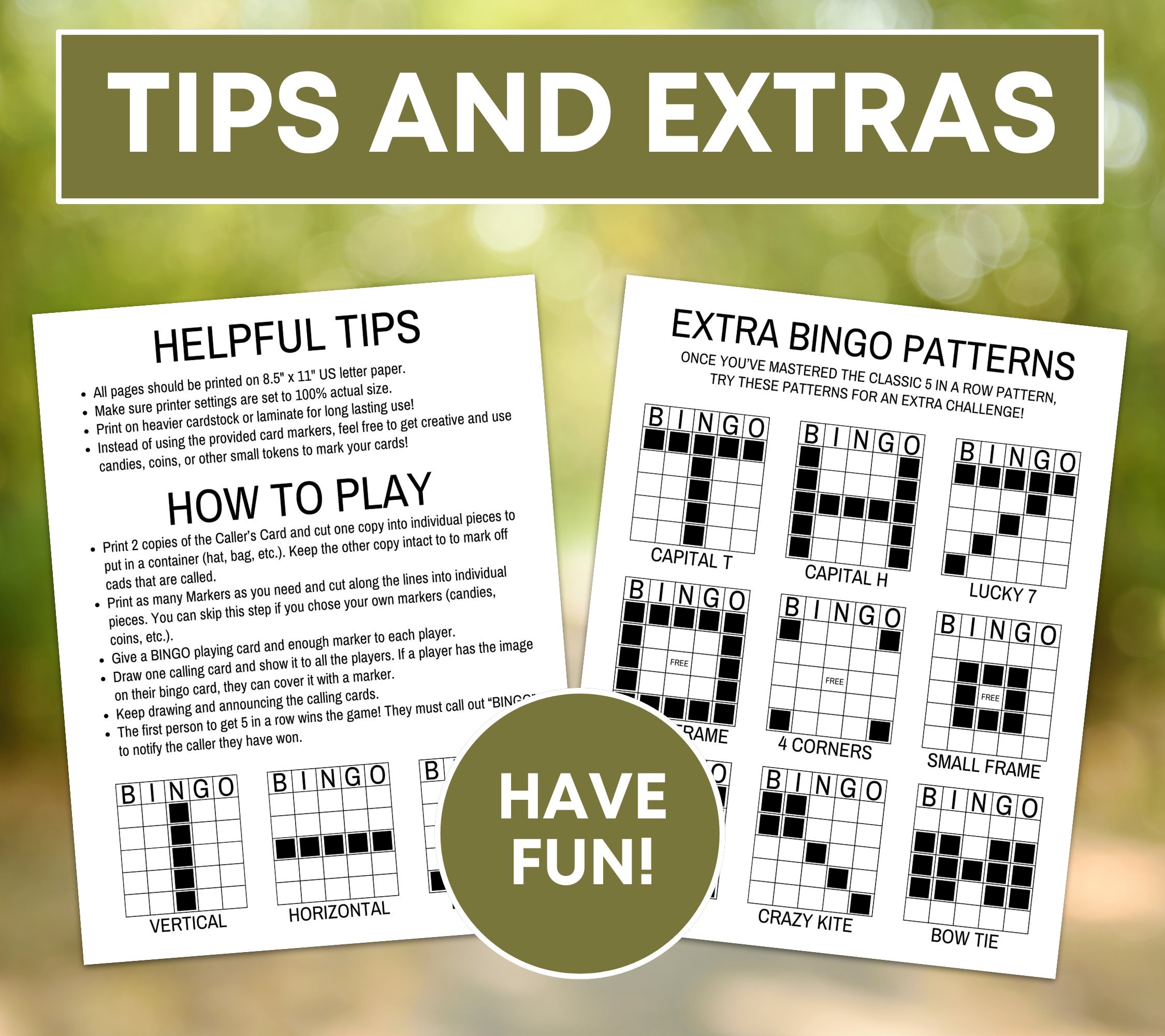 30 Camping Bingo Cards Printable Game, Camping Party Bingo Game ...