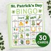 30 St Patricks Day Bingo Cards Game Printable, St Patrick Bingo Boards ...
