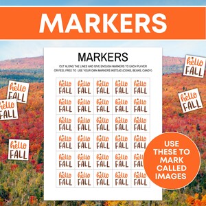 30 Fall Bingo Cards Printable Game, Fall Autumn Bingo Boards, Fall ...