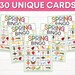 30 Spring Bingo Cards Printable Game, Spring Bingo Kids Classroom ...