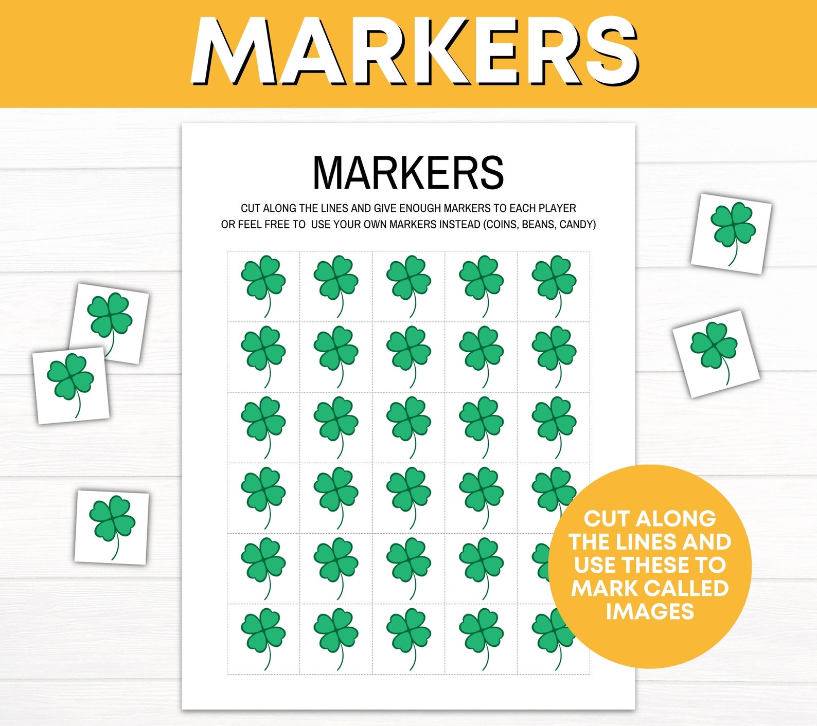 50 St Patricks Day Bingo Cards Game Printable, St Patrick Bingo Boards ...
