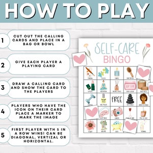 120 Self Care Bingo Game Cards Printable, Selfcare Spa Day Bingo Boards ...