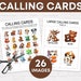 30 Animal Alphabet Bingo Cards Game, Animal Alphabet Bingo Boards for ...
