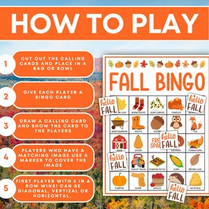 120 Fall Bingo Cards Printable Game, Fall Autumn Bingo Boards, Fall ...