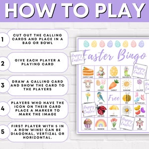 30 Easter Bingo Cards Printable Game, Easter Bingo Boards Activity for ...