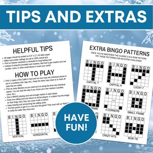 60 Winter Bingo Cards Printable Game,winter Bingo Board Activity for ...