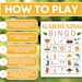 30 Gardening Bingo Cards Printable Game, Gardening Club Bingo Activity ...