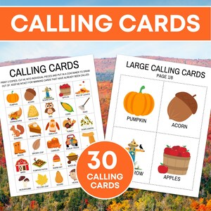 60 Fall Bingo Cards Printable Game, Fall Autumn Bingo Boards, Fall ...