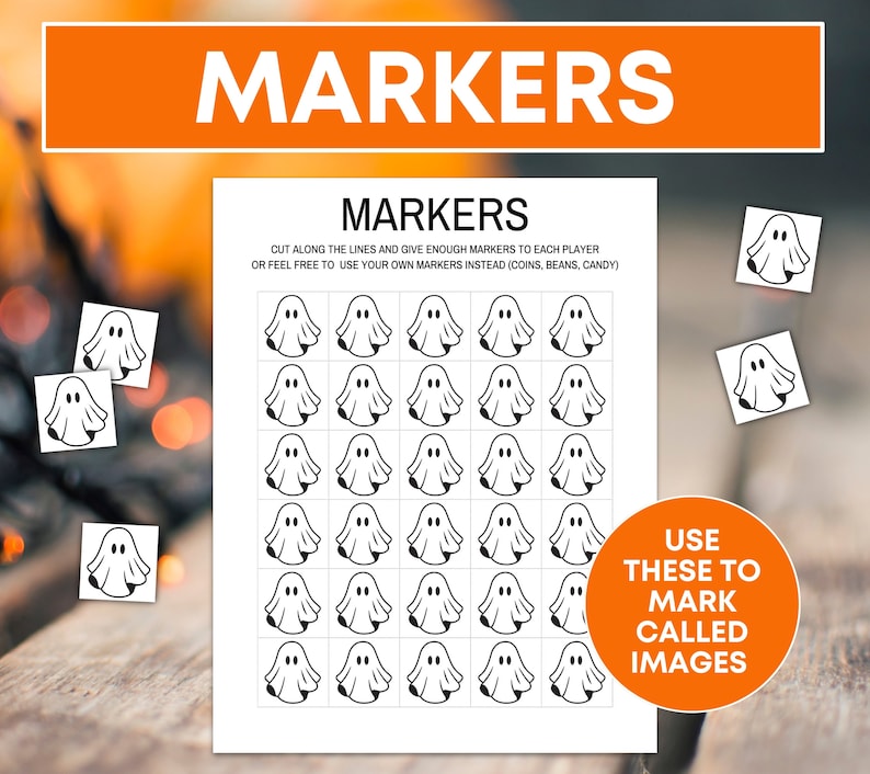 100 Halloween Bingo Cards Printable Game,halloween Fall Bingo Boards ...