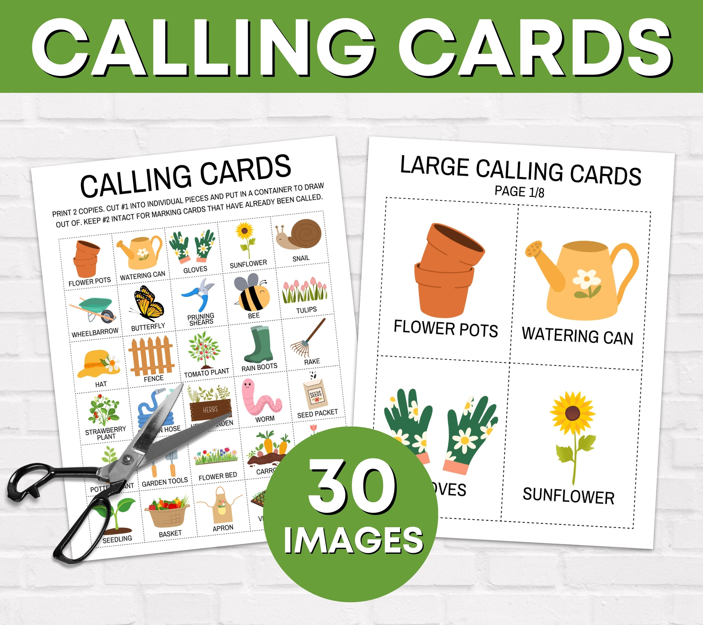 60 Gardening Bingo Cards Printable Game, Gardening Club Bingo Activity ...