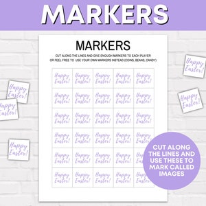 30 Easter Bingo Cards Printable Game, Easter Bingo Boards Activity for ...