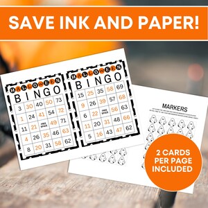 100 Halloween Bingo Cards Printable Game,halloween Fall Bingo Boards ...