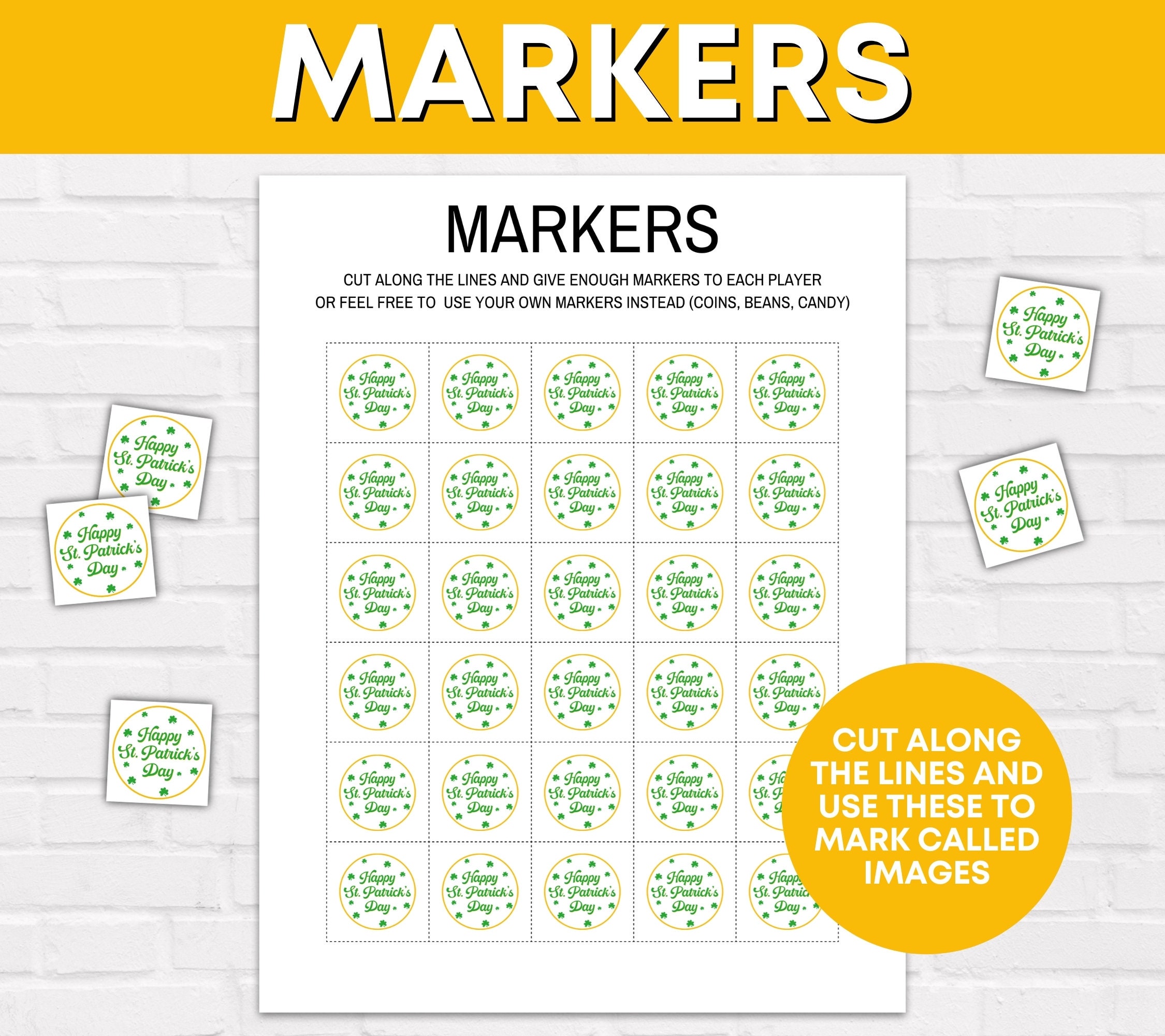 30 St Patricks Day Bingo Cards Game Printable, St Patrick Bingo Boards ...