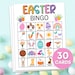 30 Spring Bingo Cards Printable Game, Spring Bingo Kids Classroom ...