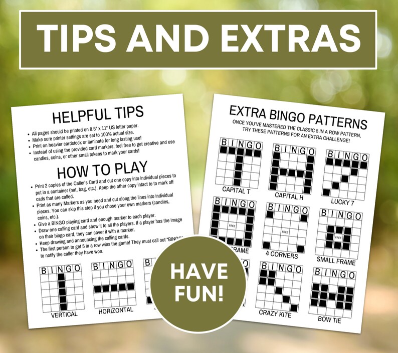 90 Camping Bingo Cards Printable Game, Camping Party Bingo Game ...