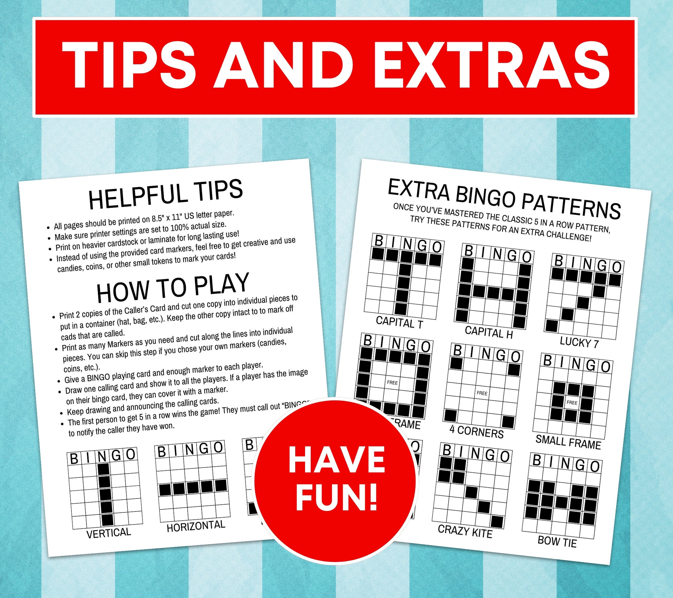 60 Carnival Bingo Cards Printable Game, Carnival Party Bingo Boards ...