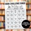 Book Challenge Bingo Printable, Reading Challenge Bingo PDF, Reading ...