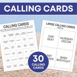 60 Ahoy Nautical Baby Shower Bingo Cards Printable Game, Baby Boy ...