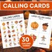 60 Fall Bingo Cards Printable Game, Fall Autumn Bingo Boards, Fall ...