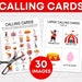 30 Circus Bingo Cards Printable Game, Circus Party Bingo Game Boards ...