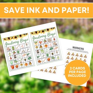 30 Gardening Bingo Cards Printable Game, Gardening Club Bingo Activity ...