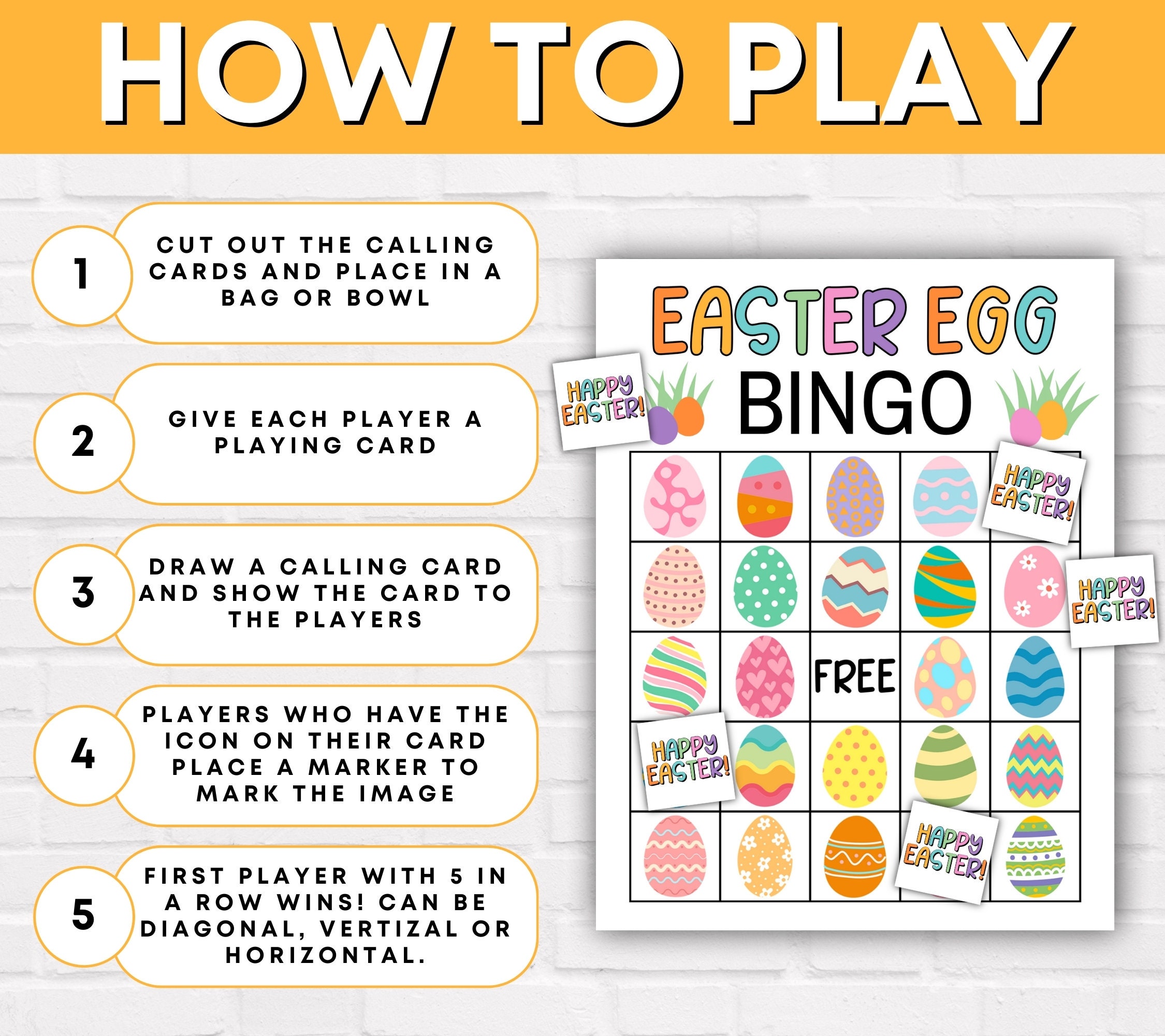 30 Easter Bingo Cards Printable Game, Easter Bingo Boards Activity for ...