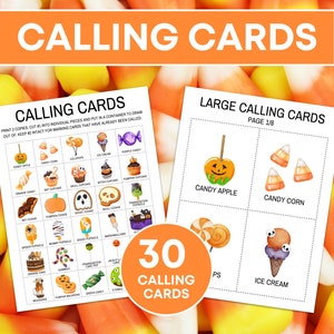 60 Halloween Bingo Cards Printable Game,halloween Fall Bingo Boards ...
