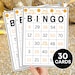 30 Carnival Bingo Cards Printable Game, Carnival Party Bingo Boards ...
