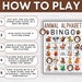 30 Animal Alphabet Bingo Cards Game, Animal Alphabet Bingo Boards for ...